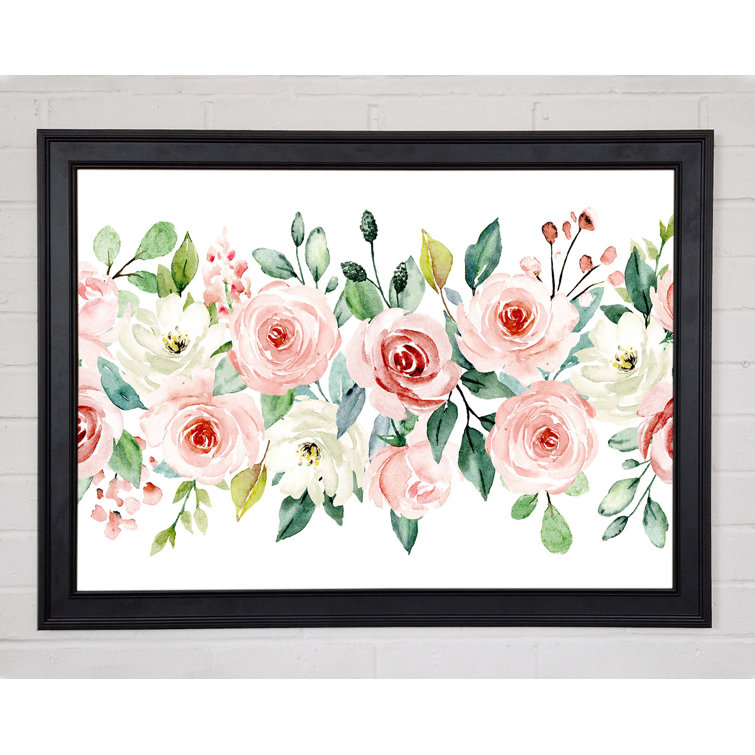 Mercer41 Floral Roses Bouquet - Single Picture Frame Art Prints | Wayfair.co.uk